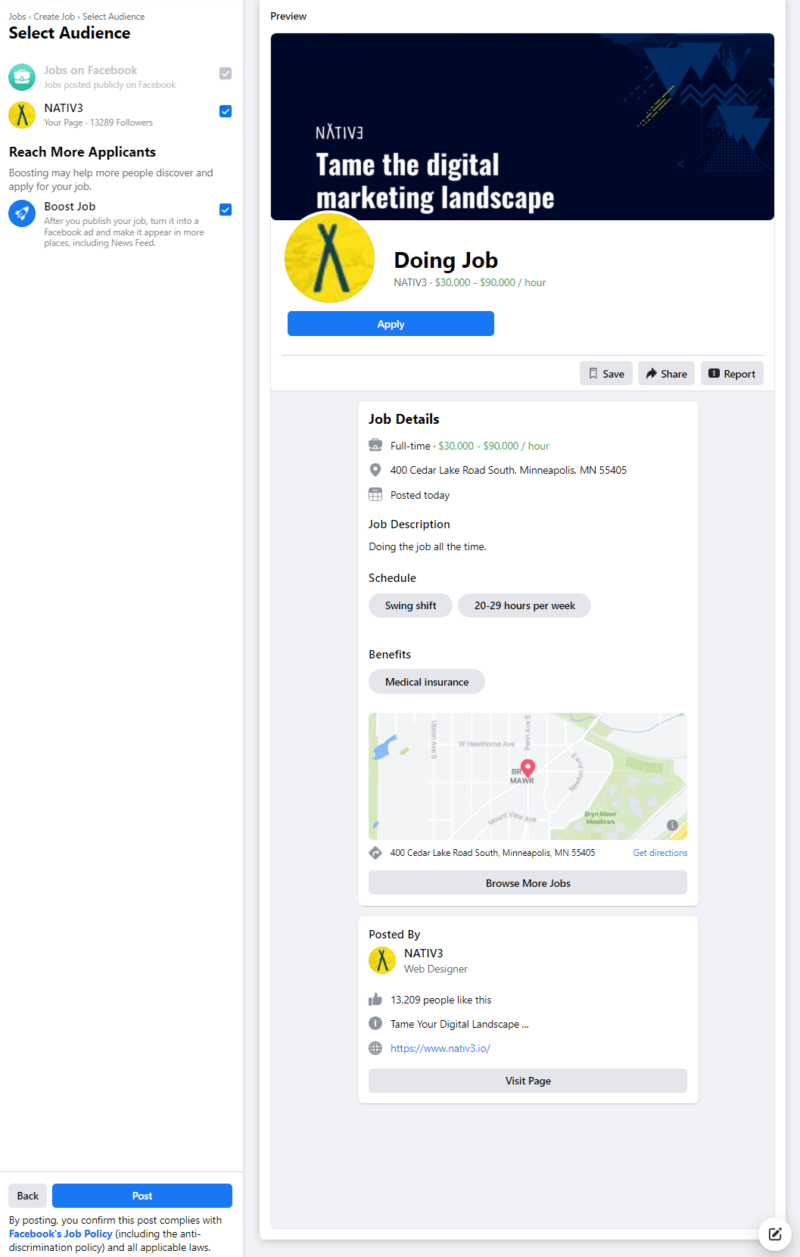 How To Run Help Wanted Ads On Facebook - NATIV3